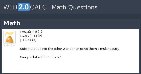 View question - Math
