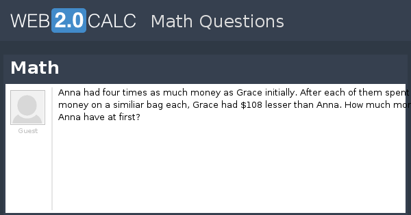 View question - Math