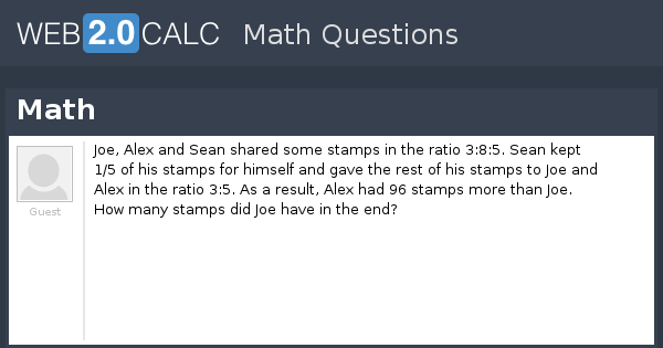 View question - Math