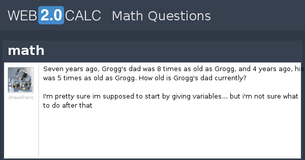 View question - math