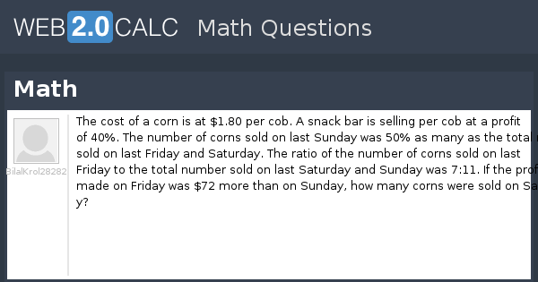 View question - Math