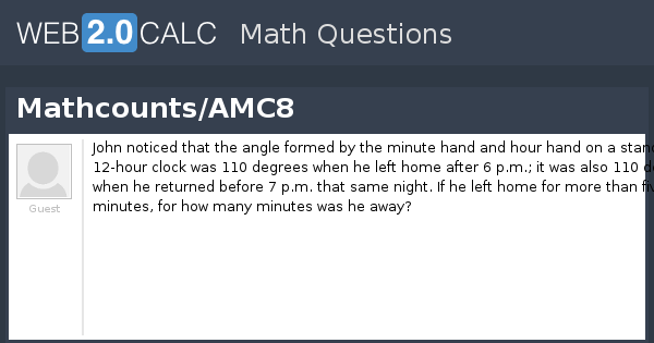 View question - Mathcounts/AMC8