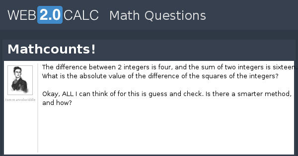 View question - Mathcounts!