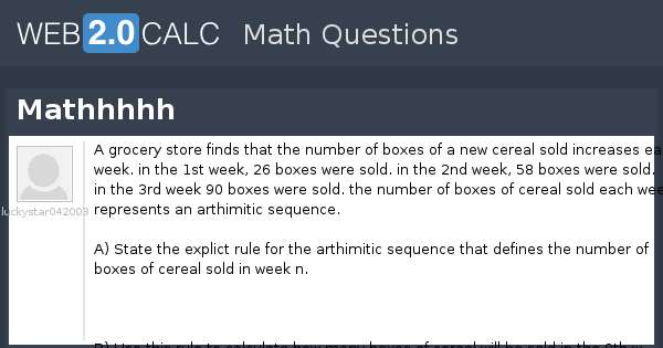 View question - Mathhhhh