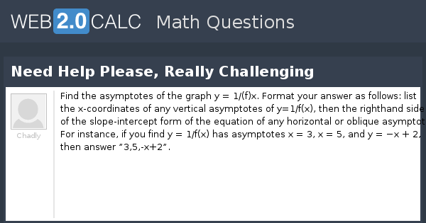 View question - Need Help Please, Really Challenging