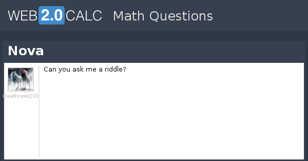 View question - Nova