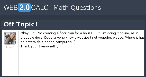 View question - Off Topic!