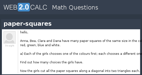 View question - paper-squares