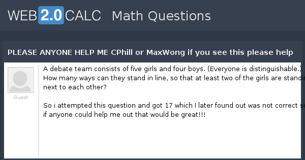 View question - PLEASE ANYONE HELP ME CPhill or MaxWong if you see this please help