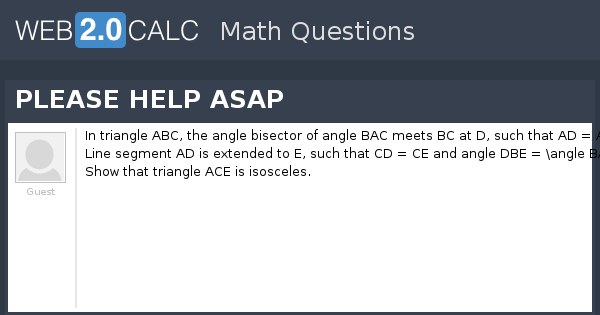 View question - PLEASE HELP ASAP