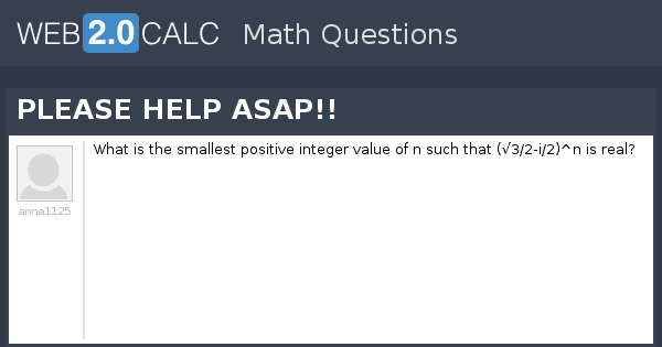 View question - PLEASE HELP ASAP!!