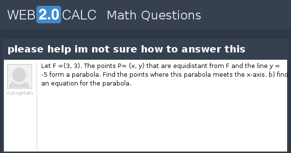 View question - please help im not sure how to answer this