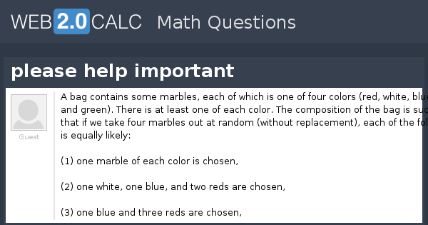 View question - please help important
