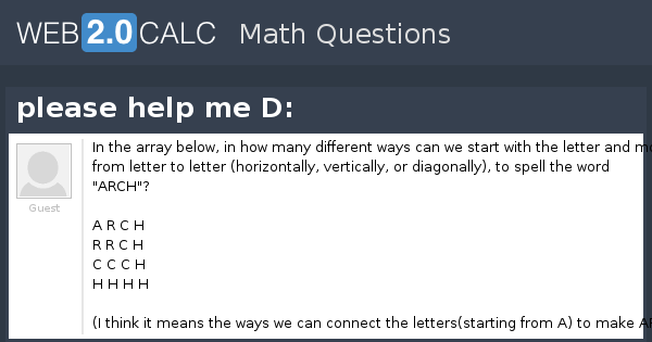 View question - please help me D: