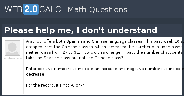 View question - Please help me, I don't understand