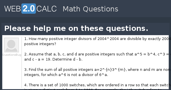 View question - Please help me on these questions.