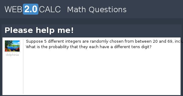 View question - Please help me!