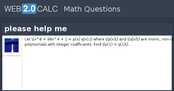 View question - please help me