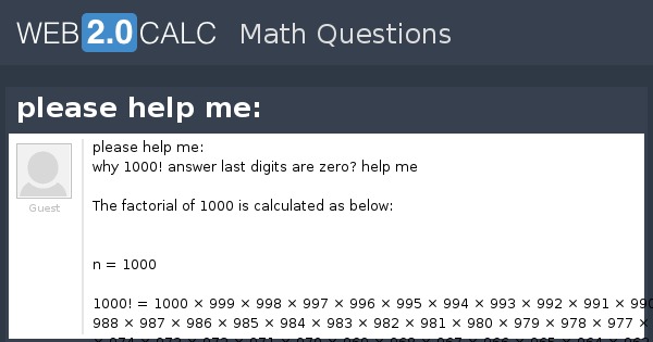 View question - please help me:
