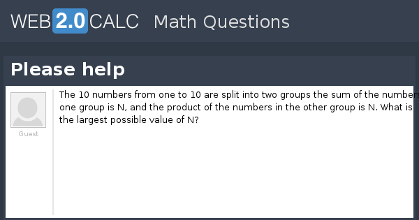 View question - Please help