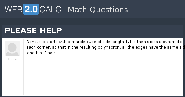 View question - PLEASE HELP