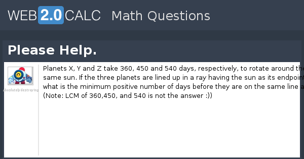 View question - Please Help.