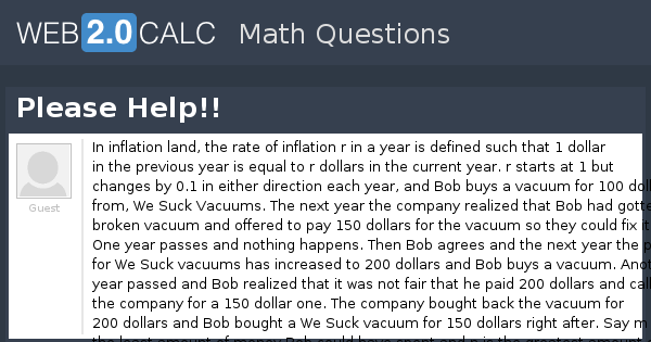 View question - Please Help!!