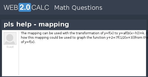 View question - pls help - mapping