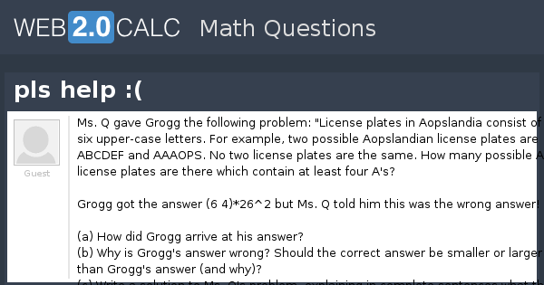 View question - pls help