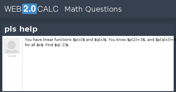 View question - pls help