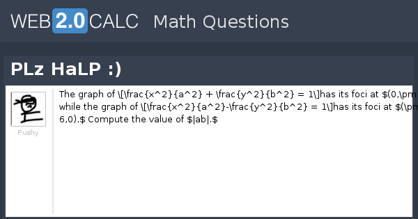 View question - PLz HaLP :)