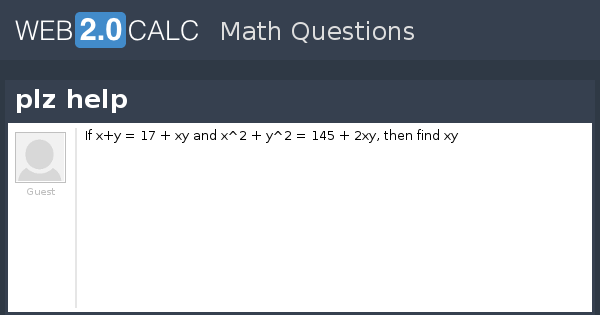 View question - plz help