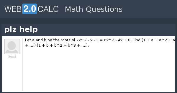 View question - plz help