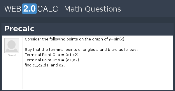View question - Precalc