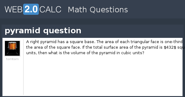 View question - pyramid question