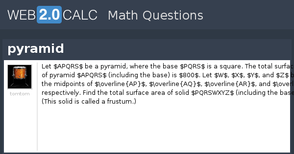 View question - pyramid