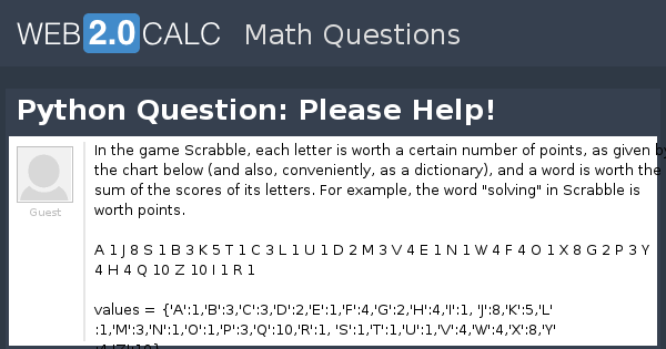 View Question Python Question Please Help 8096