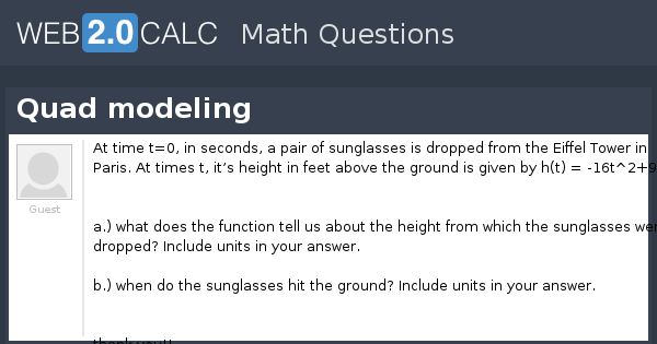 View question - Quad modeling