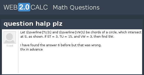 View question - question halp plz