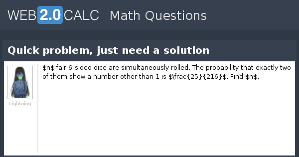 View question - Quick problem, just need a solution
