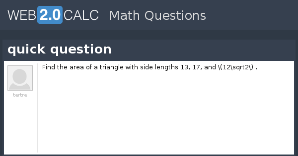 View question - quick question