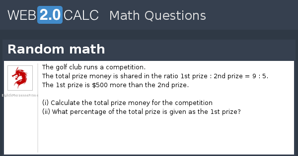 View question - Random math
