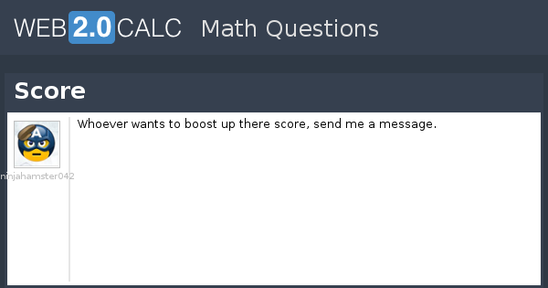 View question - Score