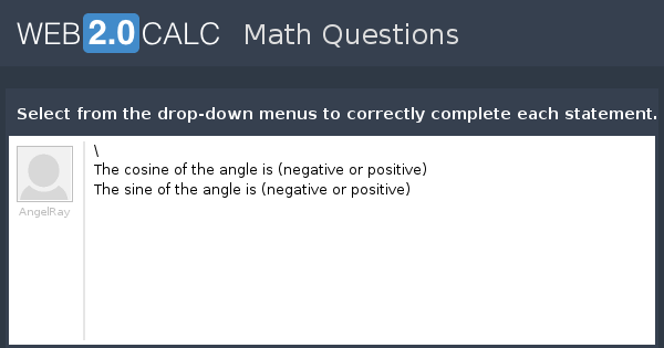 View Question Select From The Drop Down Menus To Correctly Complete 8760