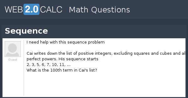 View Question Sequence 5969