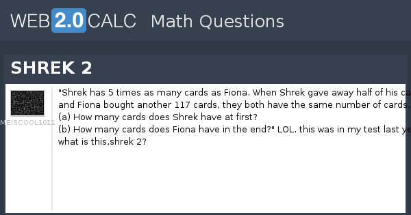 View question - SHREK 2