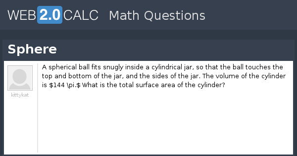 View question - Sphere