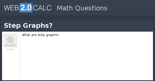 View question - Step Graphs?