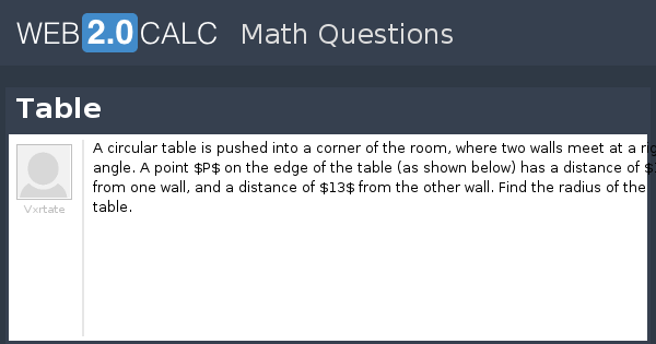 View question - Table