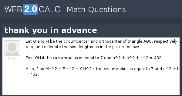View question - thank you in advance